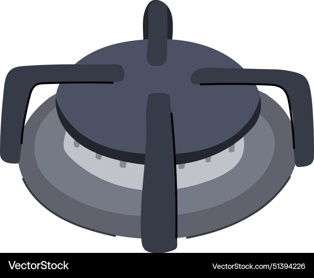 Kitchen stove burner cartoon Royalty Free Vector Image