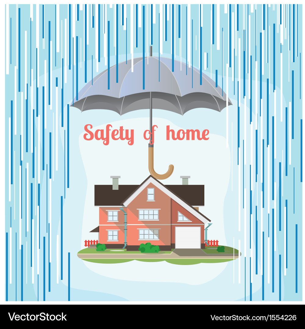 Safety of home Royalty Free Vector Image - VectorStock