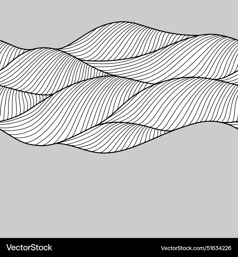 Seamless wave pattern background with sea river Vector Image
