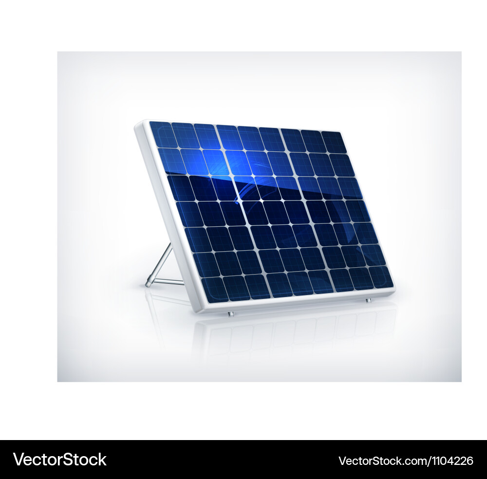Solar panel Royalty Free Vector Image - VectorStock