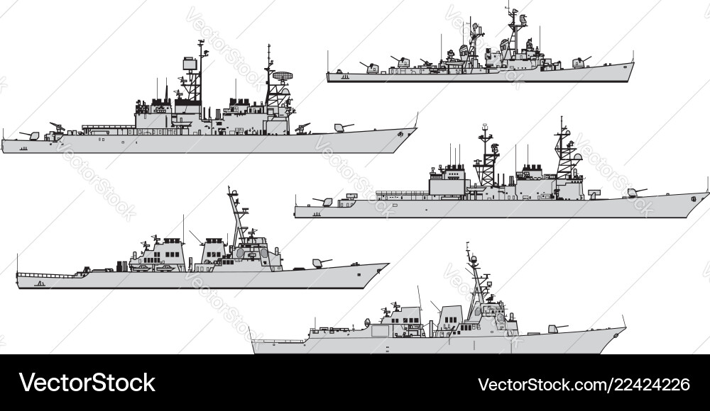 Destroyer silhouette Vector Images & Graphics for Commercial Use ...