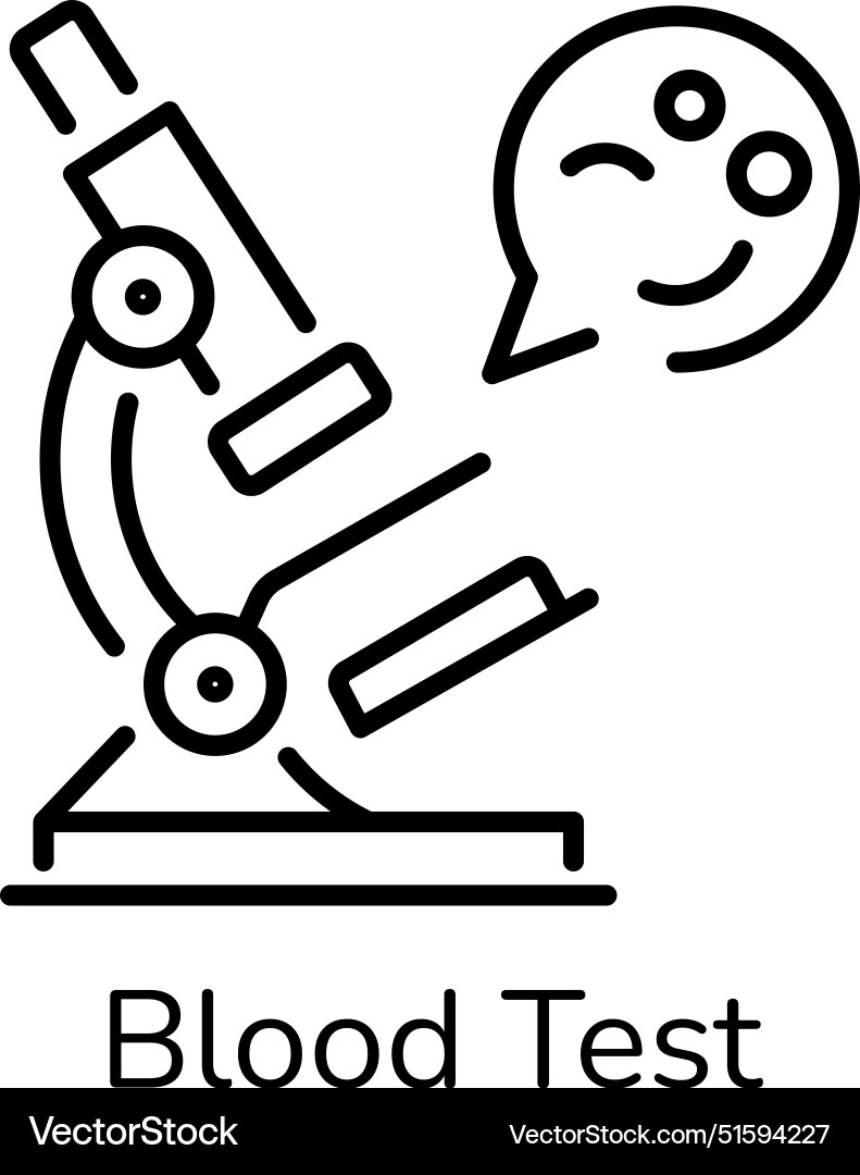 Blood test Royalty Free Vector Image - VectorStock