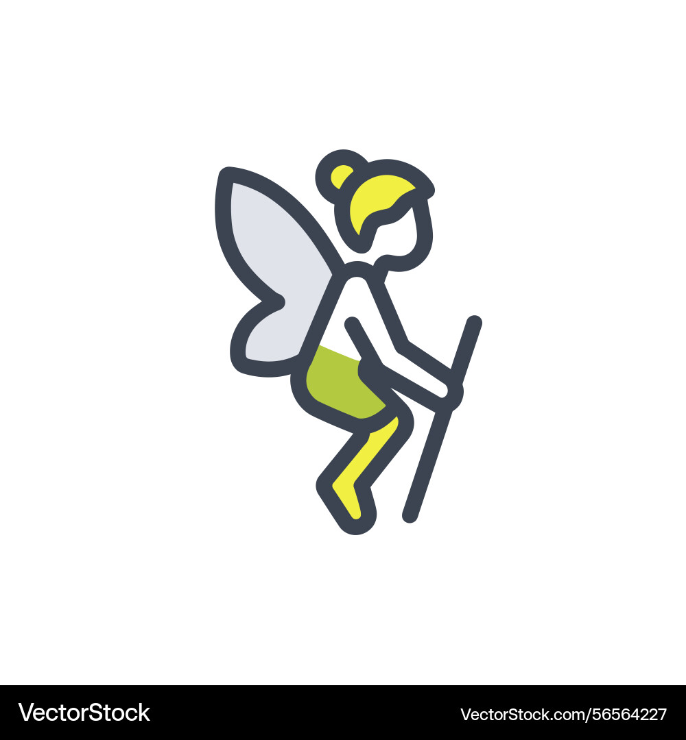 Caduceus winged staff medical symbol Royalty Free Vector
