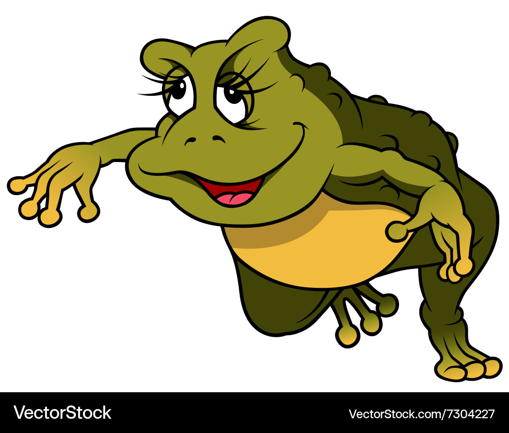 Jumping frog Royalty Free Vector Image - VectorStock