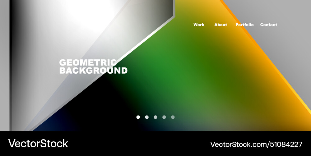 Triangle shape in the center of geometric Vector Image