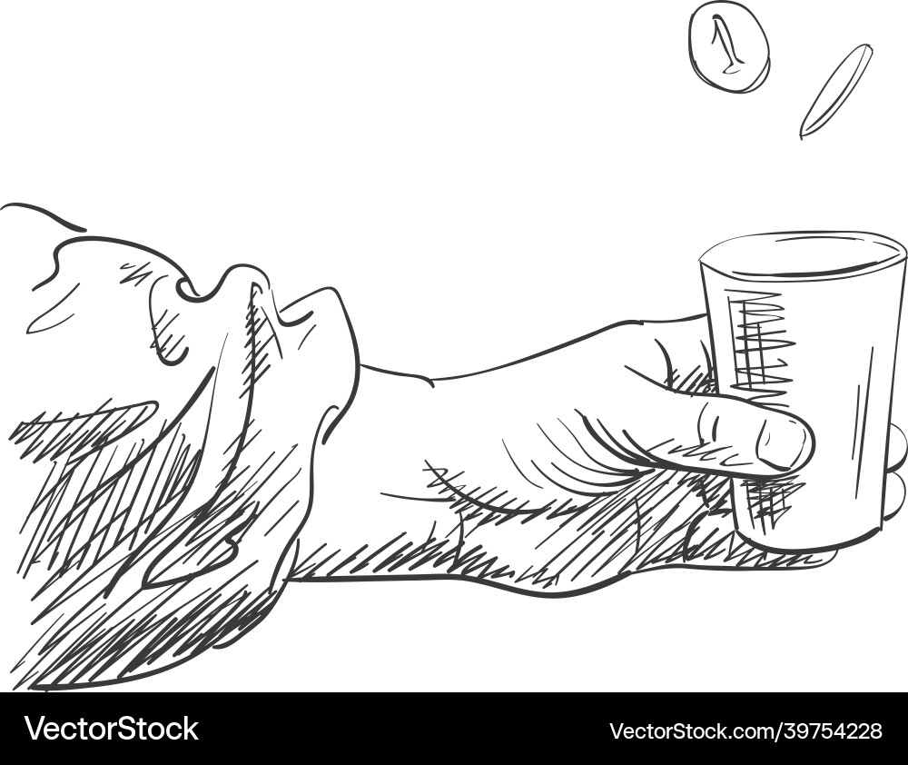 Beggar Royalty Free Vector Image - VectorStock