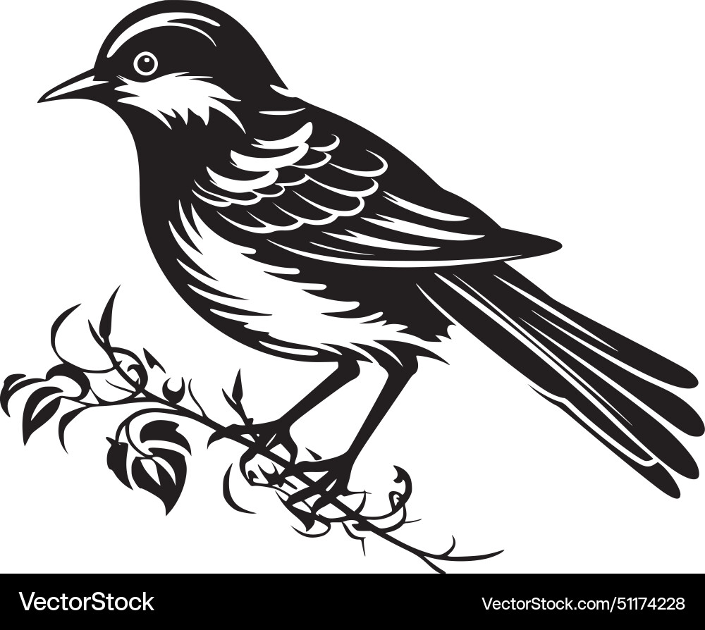 Bird - high quality logo ideal for t-shirt Vector Image