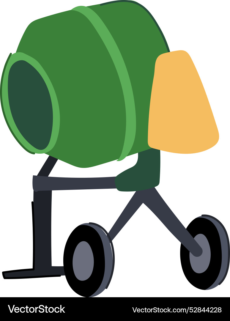Construction concrete mixer cartoon Royalty Free Vector