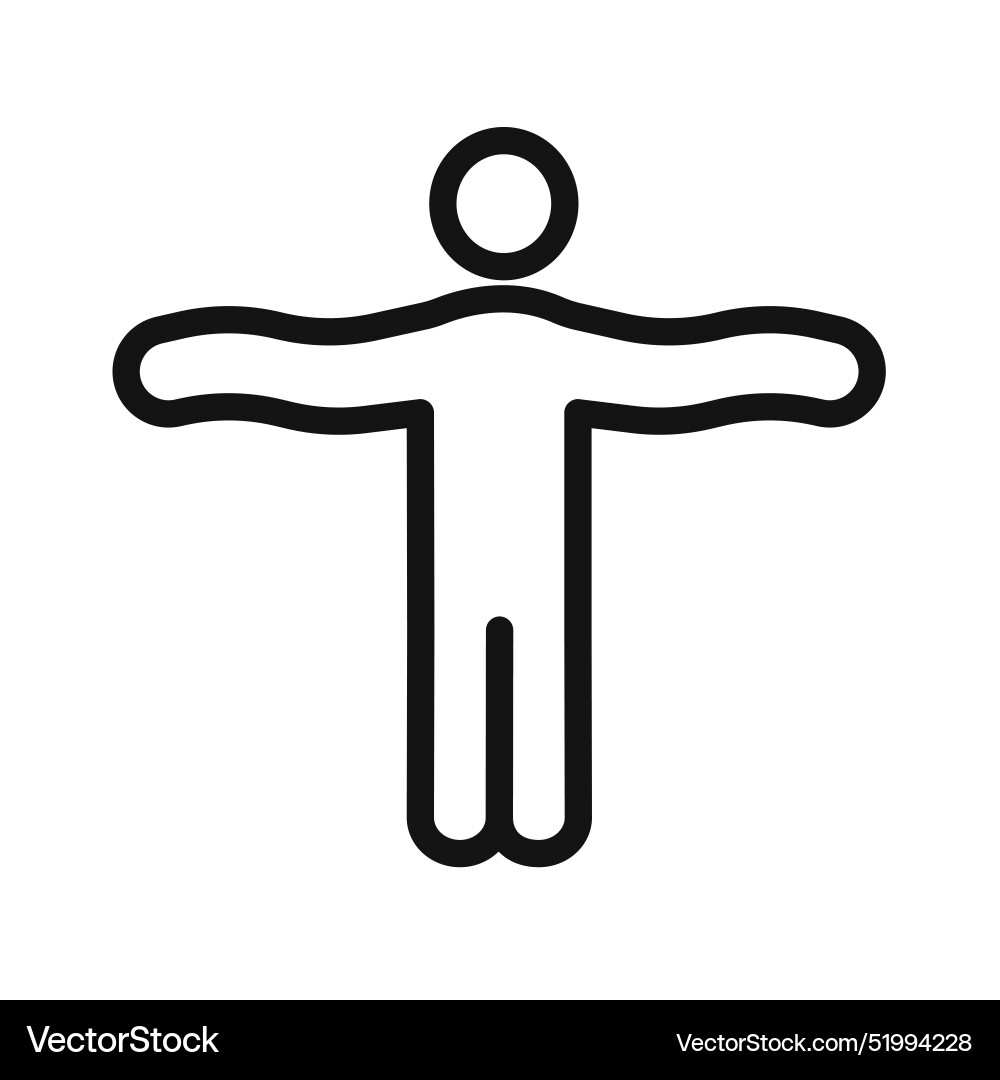 Flexibility symbol mark in filled style Royalty Free Vector