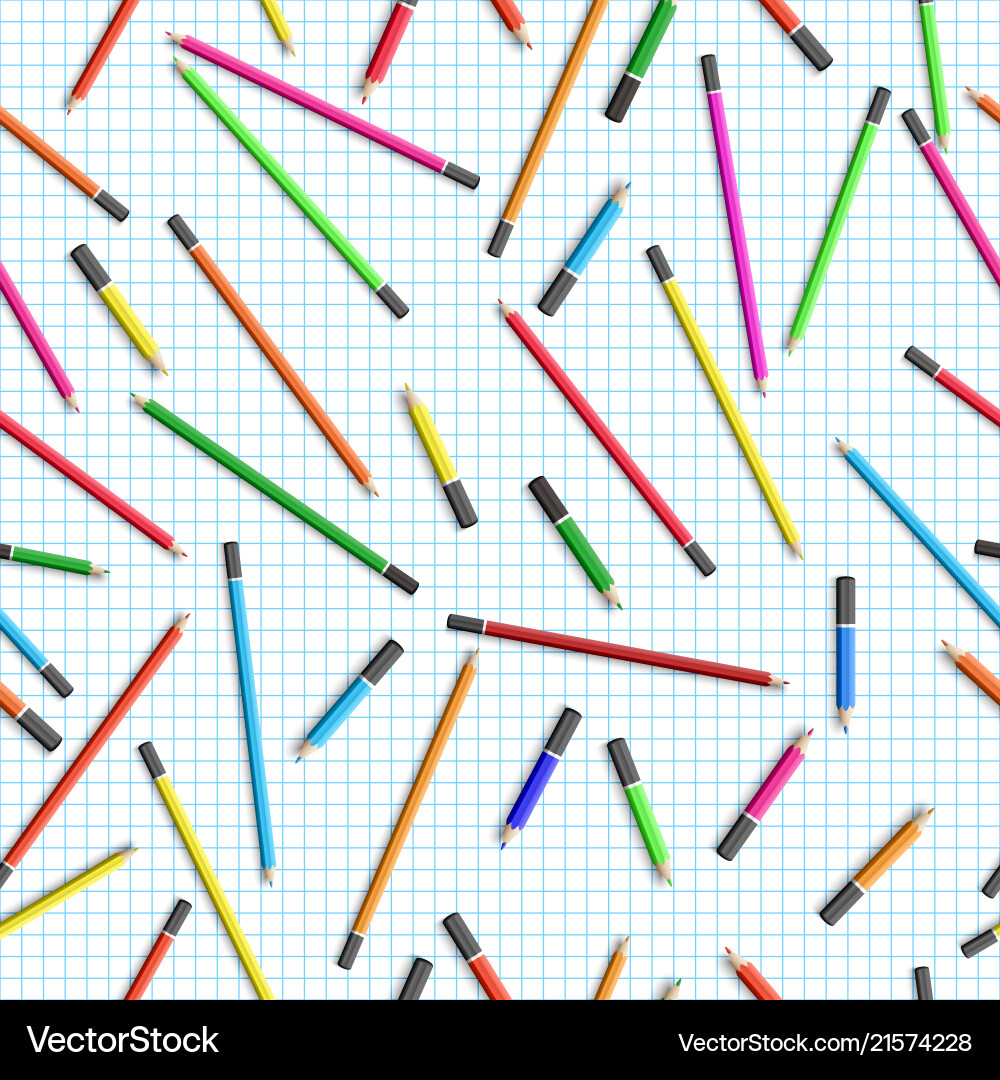 School education seamless pattern Royalty Free Vector Image