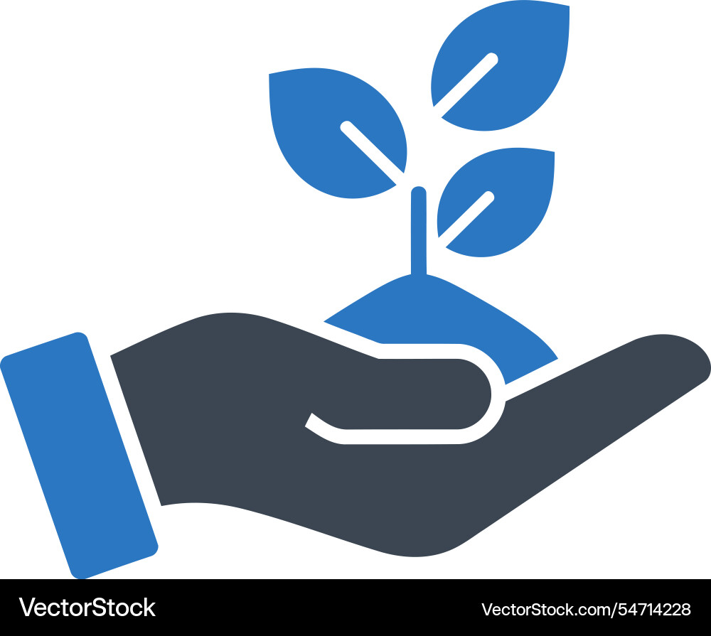 Sustainable growth icon Royalty Free Vector Image