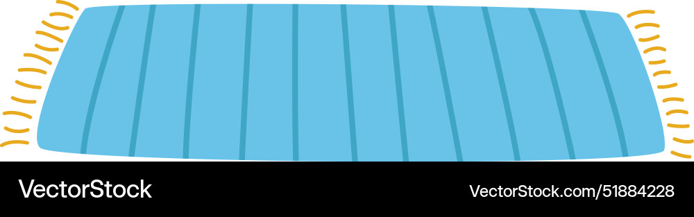 Textile mat hand drawn Royalty Free Vector Image