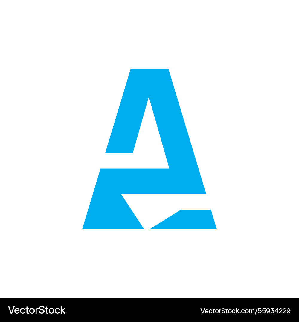 A initial letter Royalty Free Vector Image - VectorStock