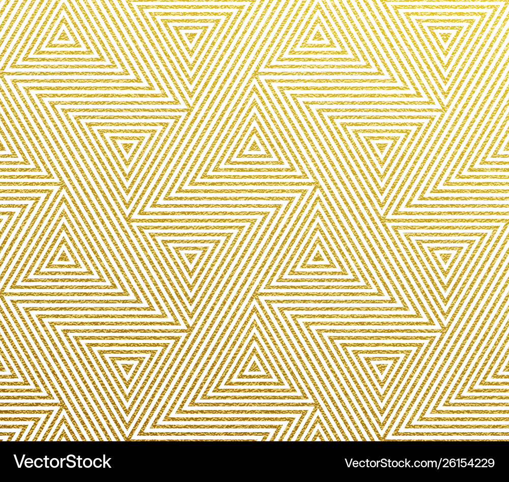 Abstract geometric gold pattern background Vector Image