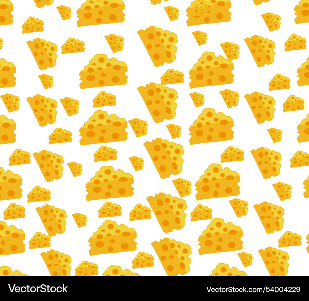 Cheese pattern Royalty Free Vector Image - VectorStock