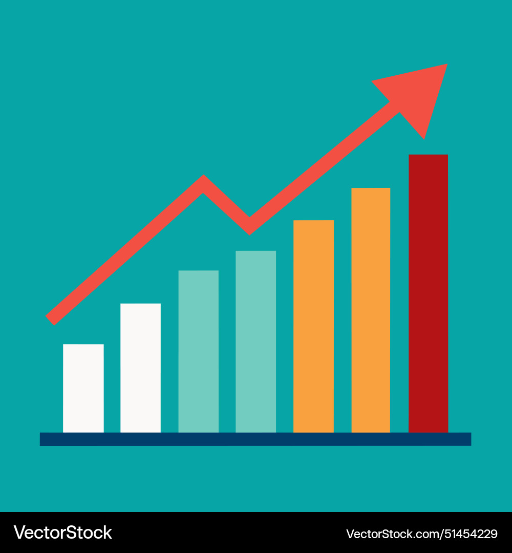 Gdp growth (51454229) – Royalty-Free Vector | VectorStock