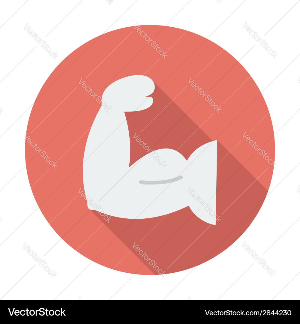Bodybuilding Icon - Muscle Strength Royalty Free Vector