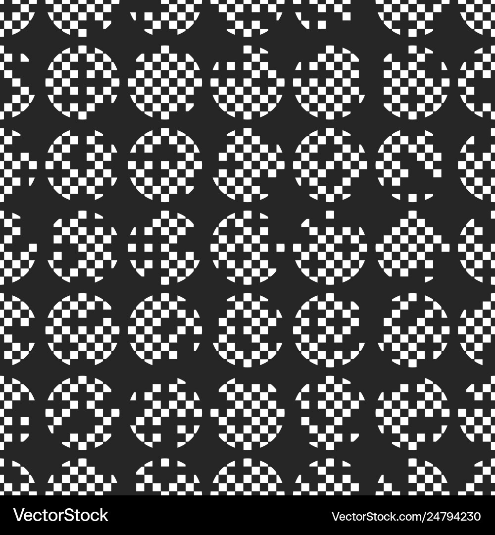 Circle seamless pattern Royalty Free Vector Image