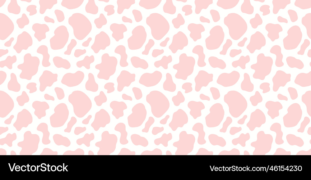 Cow print seamless pattern design border Vector Image