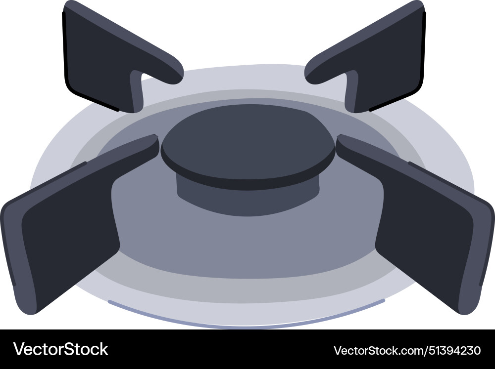 Home stove burner cartoon Royalty Free Vector Image