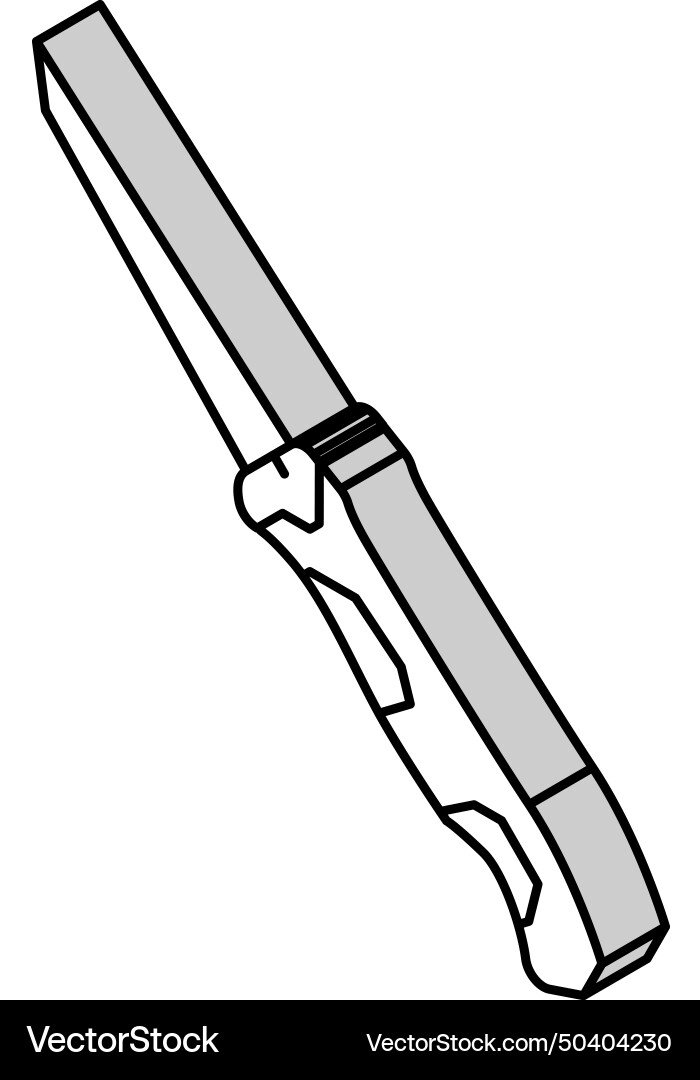 Keyhole saw isometric icon Royalty Free Vector Image