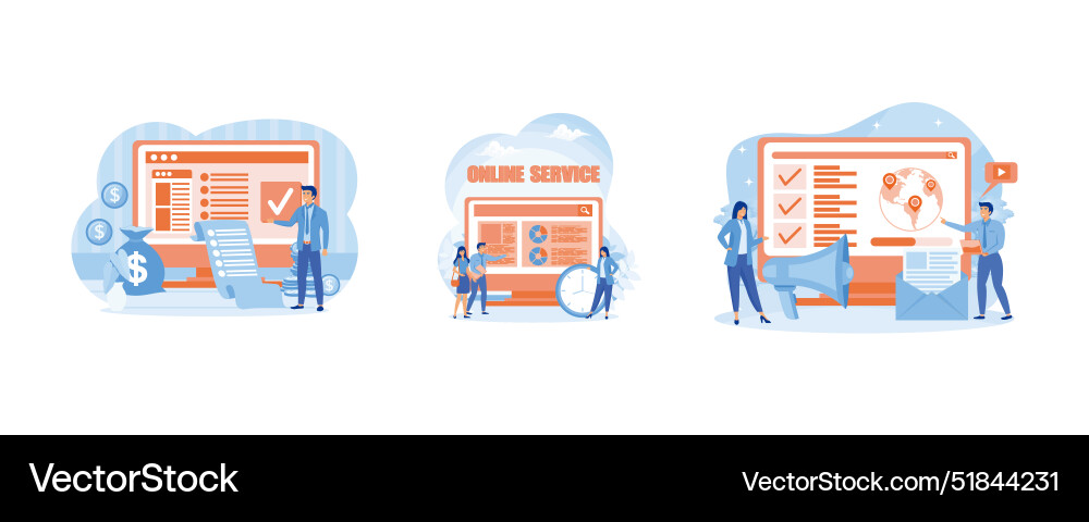 Cost optimization online service or platform Vector Image