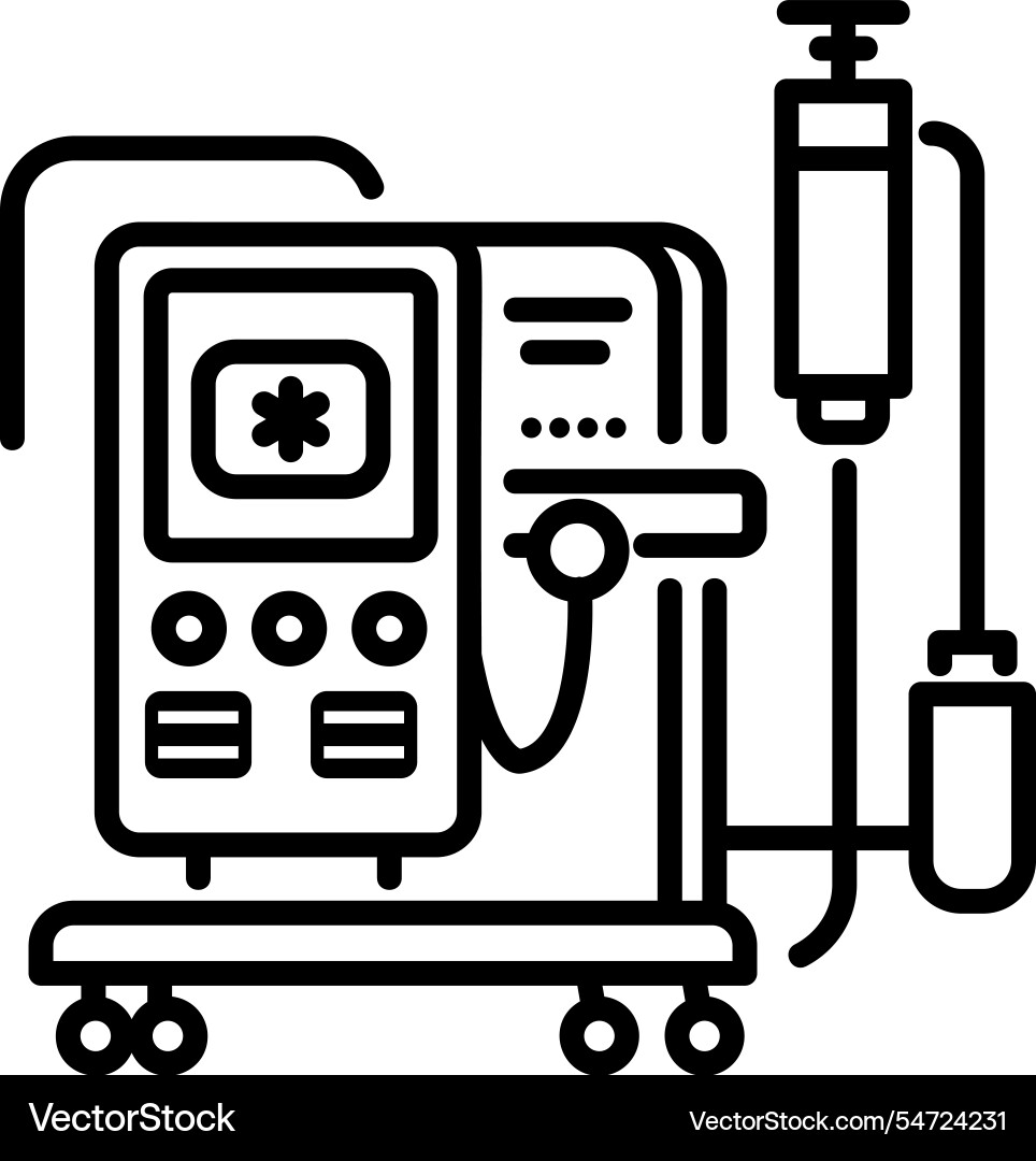 Dialysis machine Royalty Free Vector Image - VectorStock