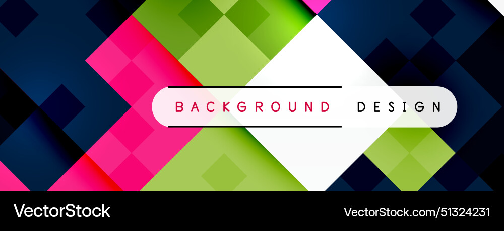 Dynamic colorful squares background Royalty Free Vector