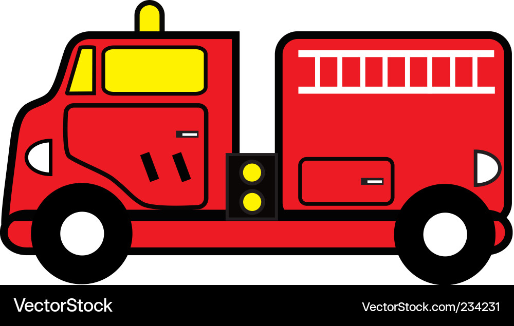 Fire engine Royalty Free Vector Image - VectorStock