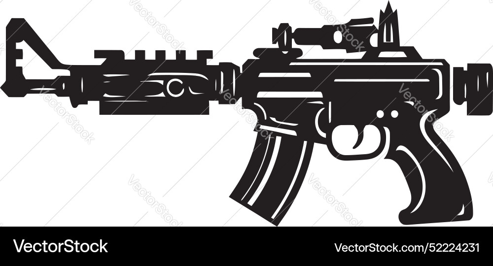 Imaginary invader dynamic black icon featuring Vector Image