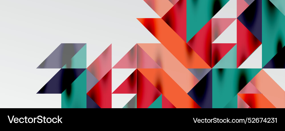 Tech minimal overlapping triangle shapes elements Vector Image