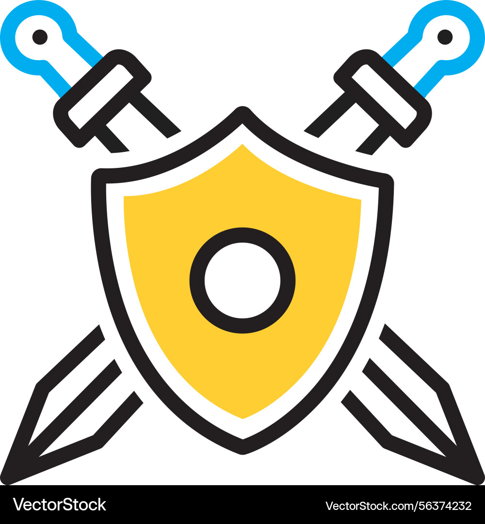 Defensive Royalty Free Vector Image - VectorStock