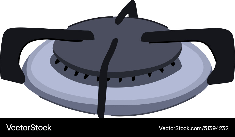 Oven stove burner cartoon Royalty Free Vector Image