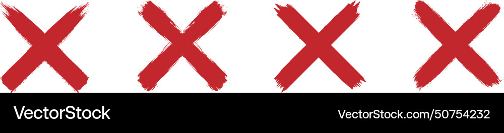 Red cross signs Royalty Free Vector Image - VectorStock