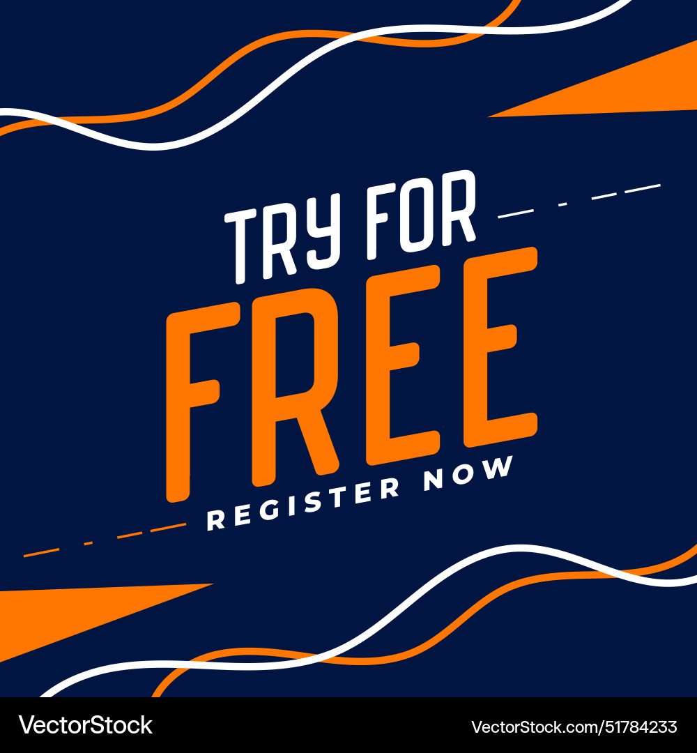 Fluid style free trial background try for full Vector Image