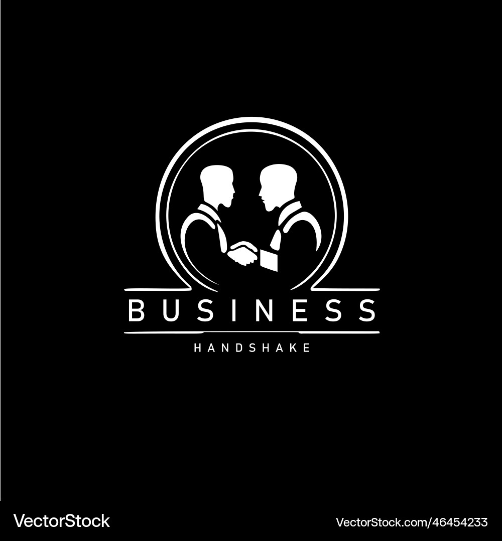 Handshake icon partnership symbol collaboration Vector Image