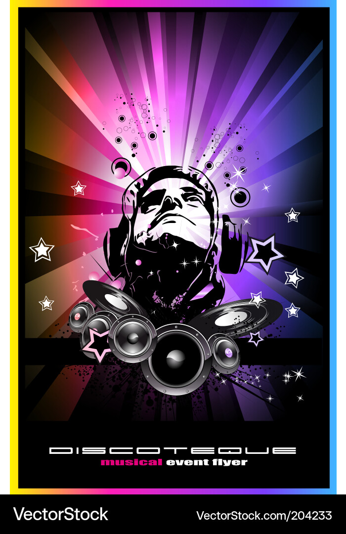 Music event background Royalty Free Vector Image