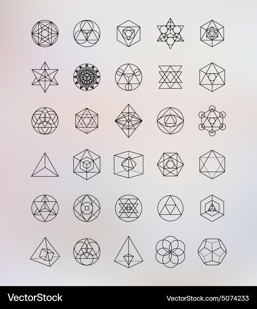 Sacred Geometry Symbols Triangle