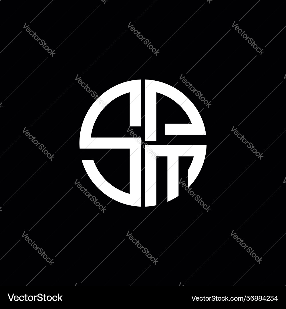 Spm logo icon monogram letter Royalty Free Vector Image