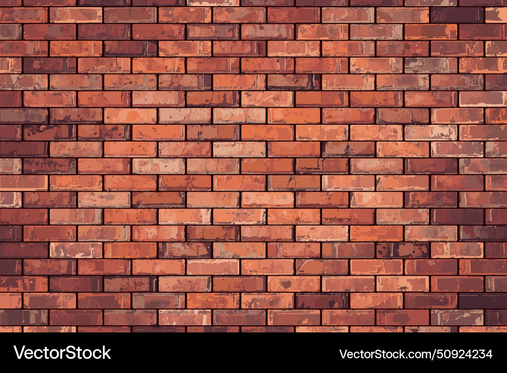 Wall is made of brickwork Royalty Free Vector Image