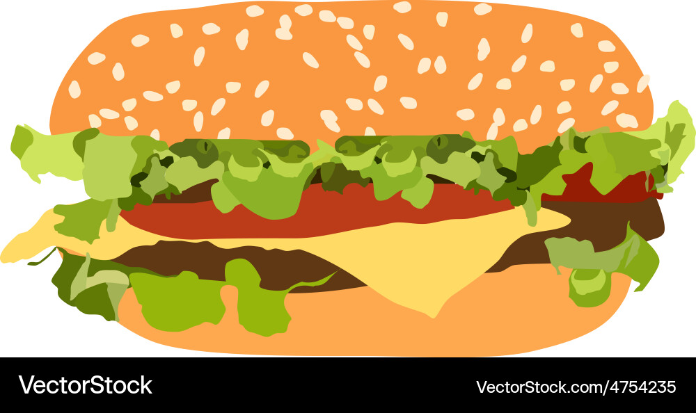 Burger Royalty Free Vector Image - VectorStock
