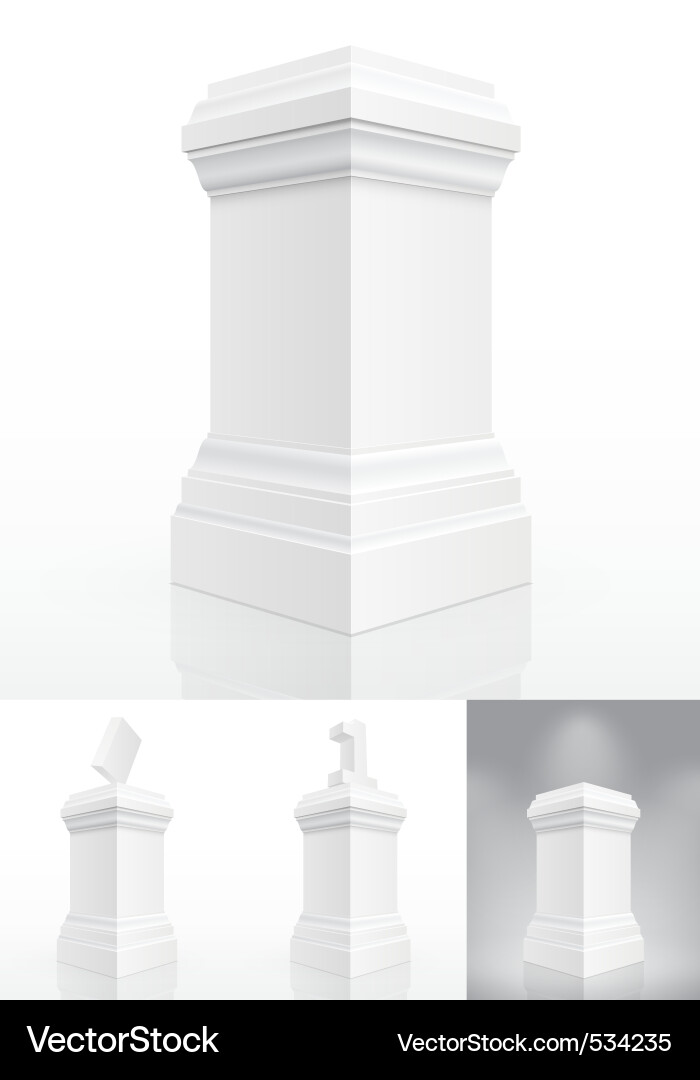 Classic column Royalty Free Vector Image - VectorStock