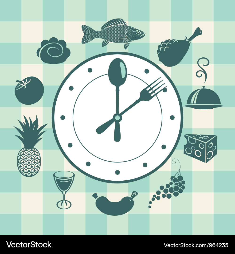 Food Time Banner Royalty Free Vector Image - VectorStock