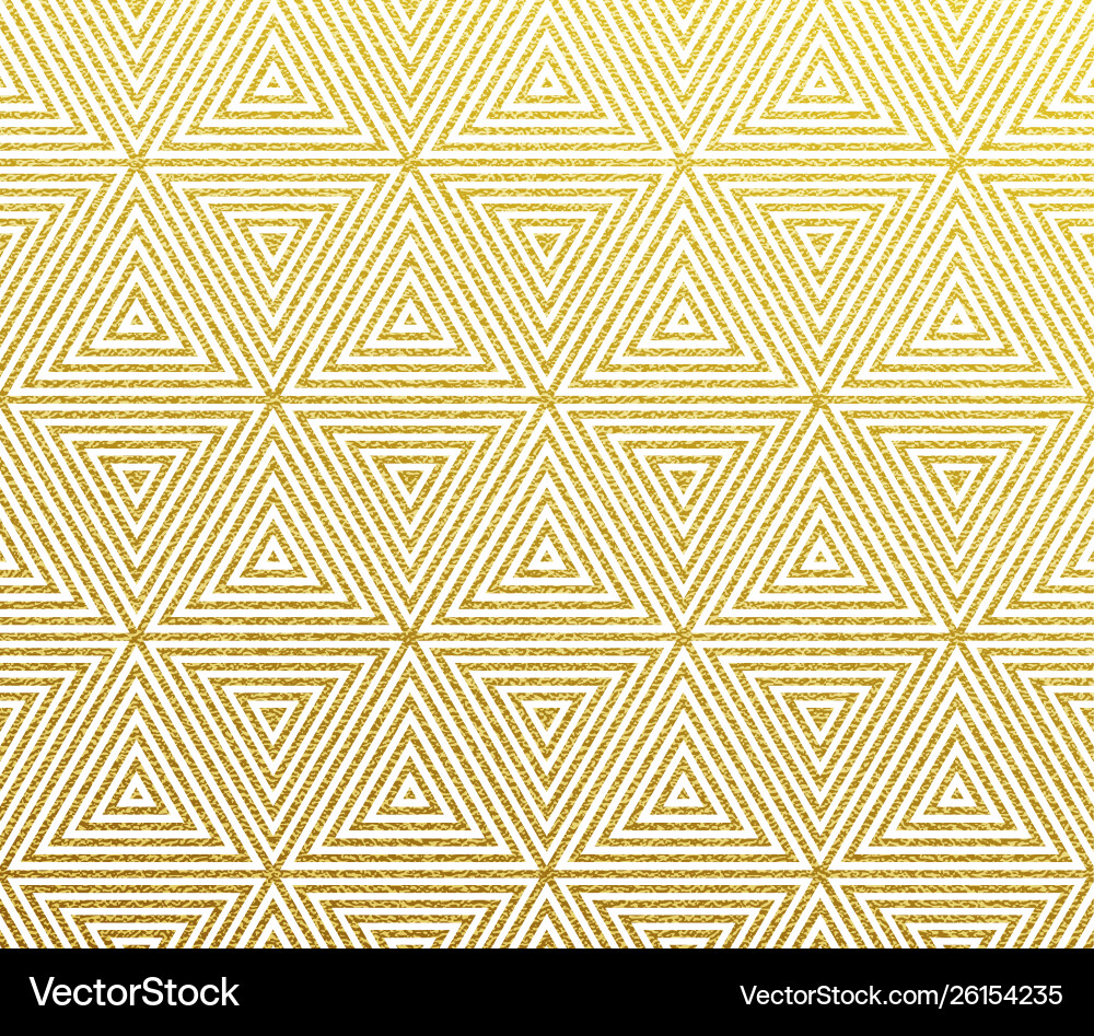 Gold geometric abstract pattern background Vector Image