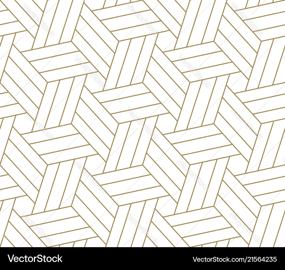 Gold Line Geometric Pattern Royalty Free Vector Image