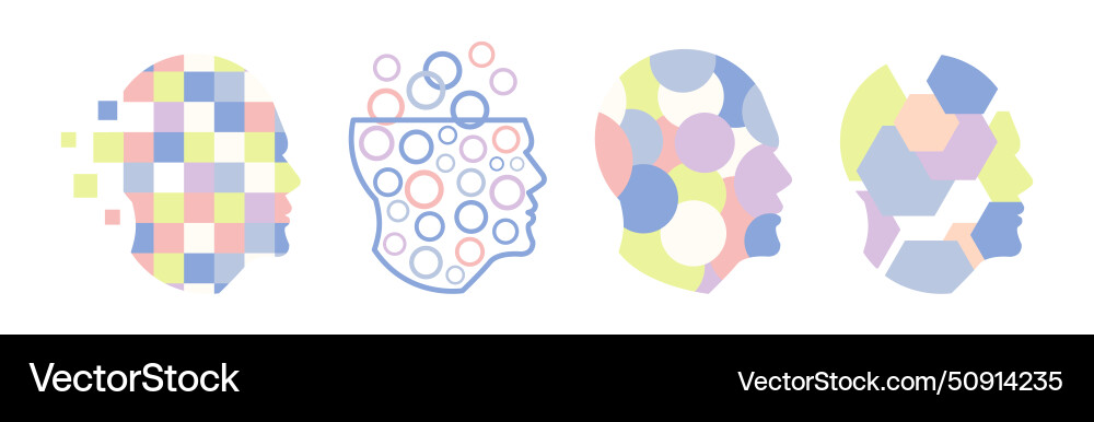 Human head as knowledge and smart solution icon Vector Image