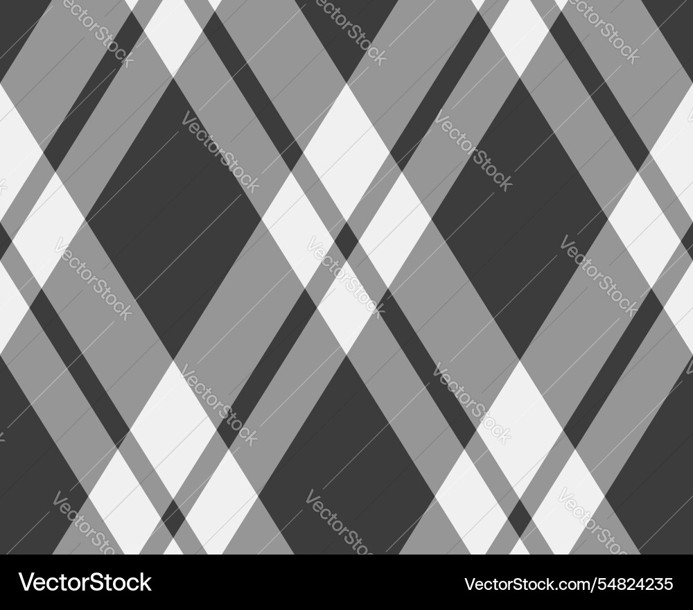 Sleek grayscale plaid pattern perfect for modern Vector Image