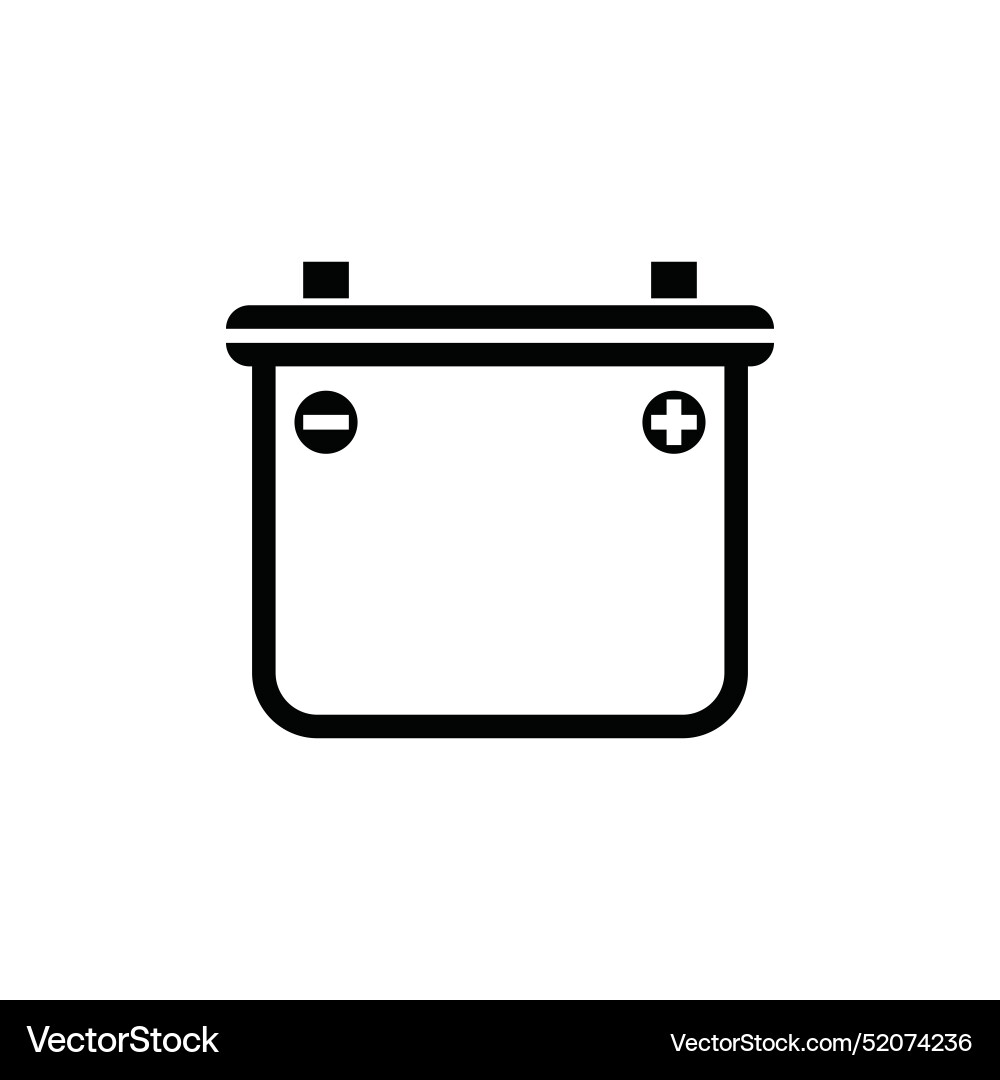 Car battery icon Royalty Free Vector Image - VectorStock