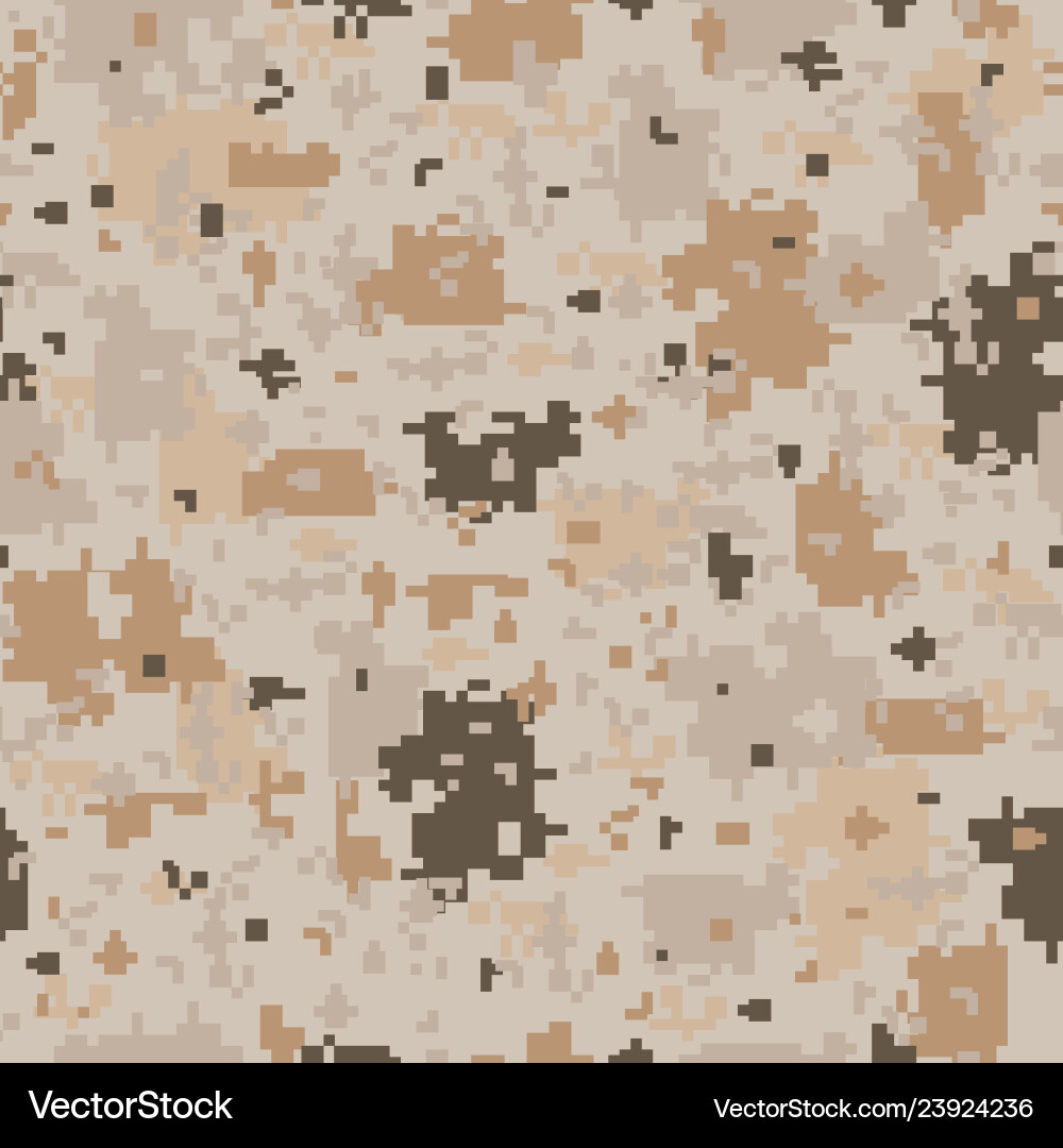 Desert Camo Pattern - Seamless Royalty Free Vector Image