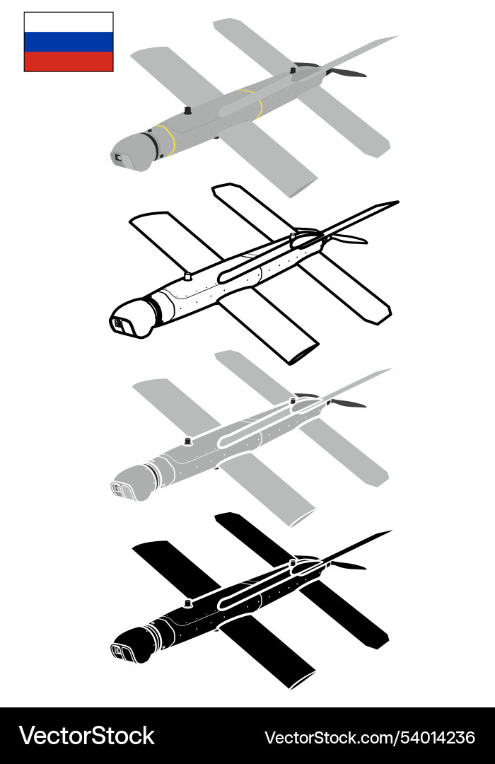 Military drone uav 3d blueprint Royalty Free Vector Image